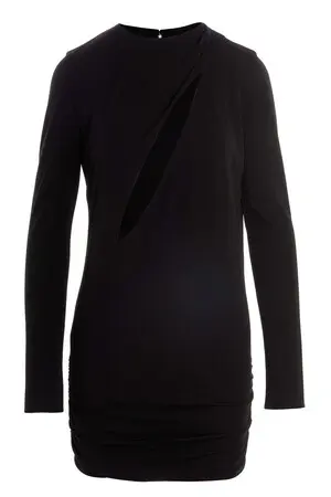 Versace Cut Out Jersey Dress - Black