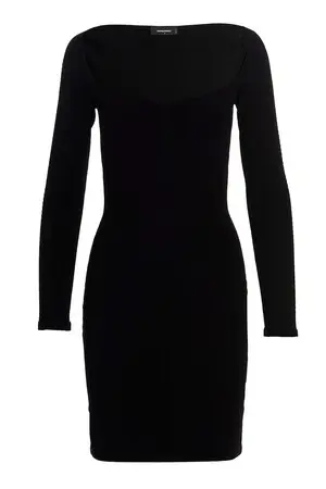 Dsquared2 Ribbed Viscose Dress