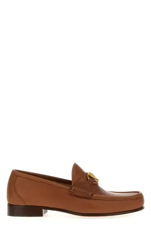 Valentino Garavani Vlogo Signature Leather Loafers