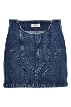 Off-White Motorcycle' Miniskirt - Blue
