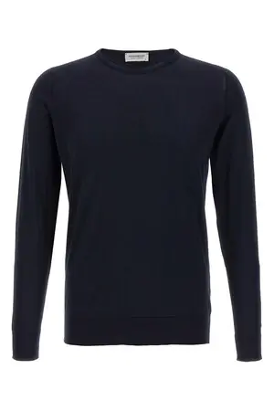 John Smedley Hatfield Sea Island Cotton Sweater - Blue