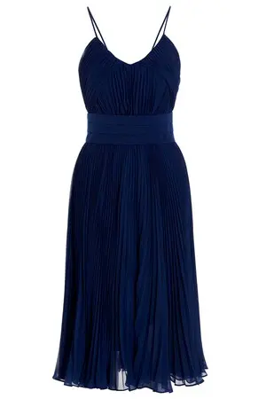 Max Mara Shoesino Pleated Midi Dress
