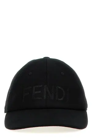 Fendi Logo Cap - Black