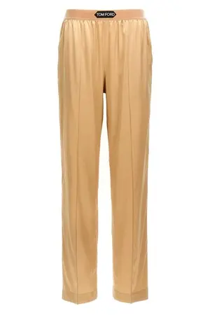TOM FORD Silk Straight Leg Pants
