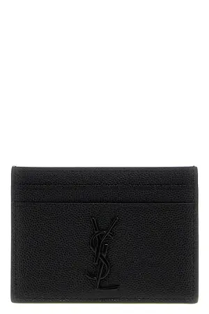 Saint Laurent Monogramme' Cardholder - Black