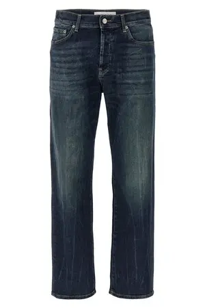 DEPARTMENT 5 Stonewashed Cotton Denim Jeans - Blue