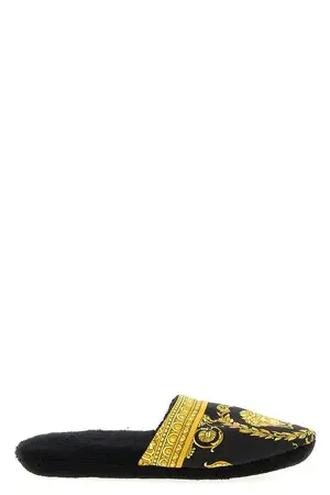 Versace Barocco' Slippers - Black