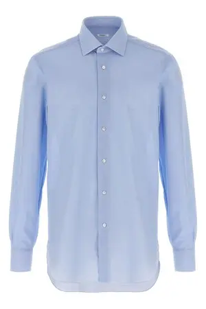 BARBA NAPOLI Honeycomb Shirt - Light Blue