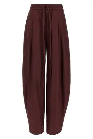 Andamane Taffeta Pants - Bordeaux