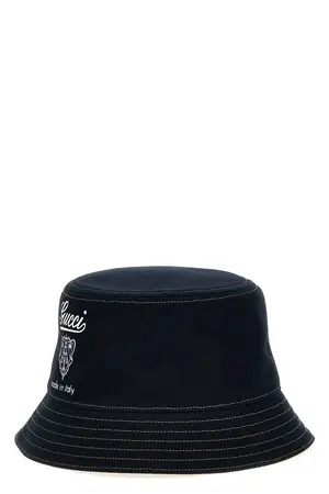 Gucci Coat Of Arms Bucket Hat - Blue