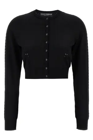 Dolce & Gabbana Viscose Cropped Cardigan