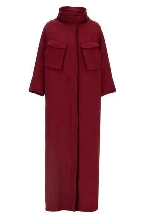 Gucci Gg Jacquard Long Coat