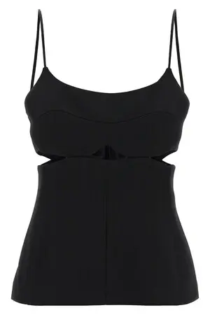 Victoria Beckham Cut-out Grain Depoudre Cami Top