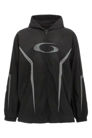 Balenciaga Tracksuit Loop Sports Icon Ampia Jacket - Black