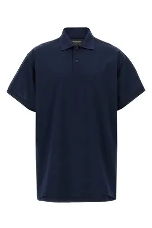 Balenciaga Embroidery Polo Shirt - Blue