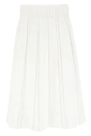JIL SANDER Linen Midi Skirt