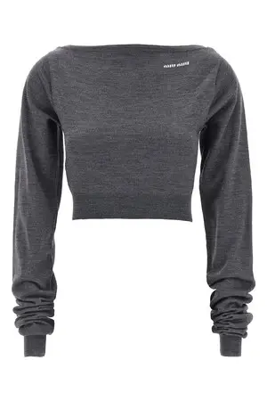 Miu Miu Cropped Knit Top