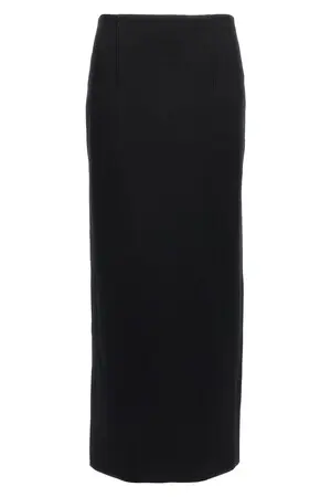 Auralee Double Face Knit Skirt - Black