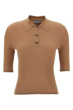 Prada Knitted Polo Shirt