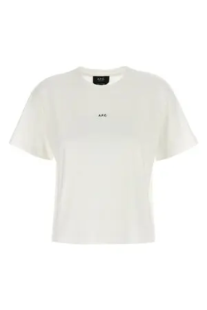 A.p.c. Boxy Micro Logo' T-shirt - White/black