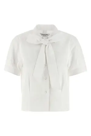 Thom Browne Cotton Poplin Sash Shirt - White