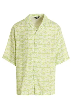 Gcds Waved Logo' Shirt - Green