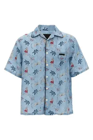 Prada Hawaii' Shirt - Light Blue