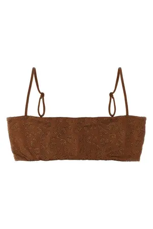 MC2 SAINT BARTH Athena' Bikini Top - Brown