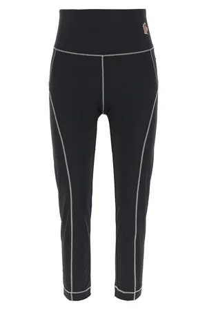 Moncler Logo Patch Leggings - Black