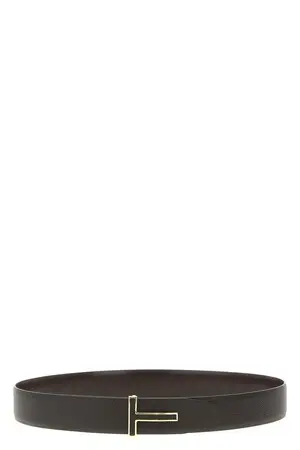 TOM FORD T Reversible Belt - Brown