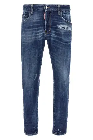 Dsquared2 Skater Stretch Denim Jeans - Blue