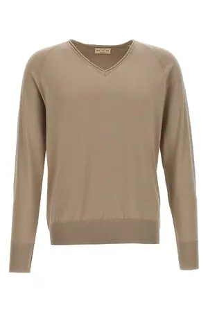 MA'RY'YA Cotton Sweater - Beige