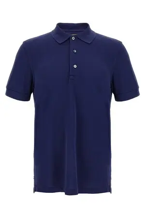 TOM FORD Piqué Polo Shirt - Blue