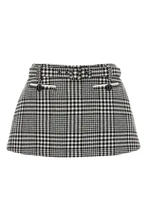 SELF-PORTRAIT Bouclé Wool Skort
