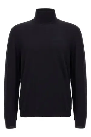 ZANONE Wool Turtleneck Sweater - Blue
