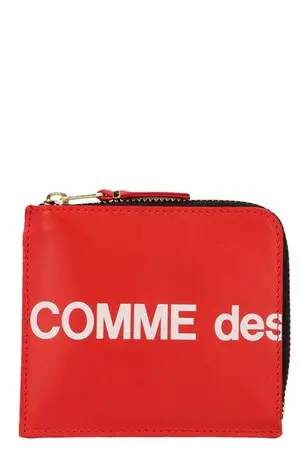 Comme Des Garçons Huge Logo' Wallet - Red