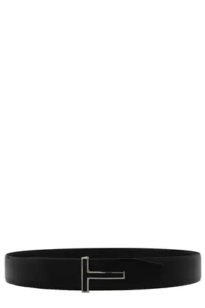TOM FORD T' Buckle Belt - Black