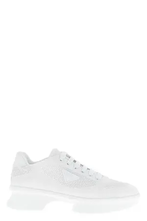 Prada Openwork Mesh Sneakers - White