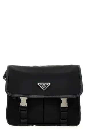Prada Logo Nylon Crossbody Bag