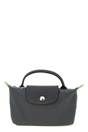 Longchamp Le Pliage Green Clutch Bag - Gray