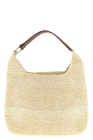 MAISON MICHEL Cristiana Shoulder Bag - Brown