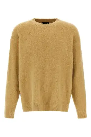 ROBERTO COLLINA Shearling Cotton Sweater - Beige