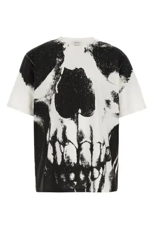 Alexander McQueen Skull' T-shirt - White/black