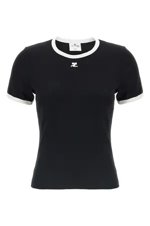 COURREGES Signature Contrast T-shirt
