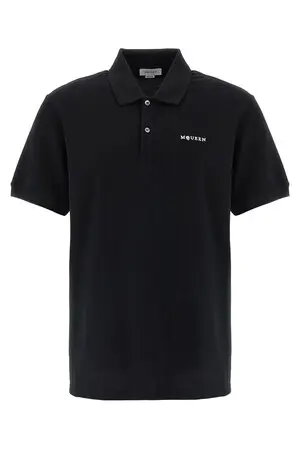 Alexander McQueen Logo Embroidery Polo Shirt
