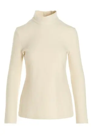 JIL SANDER Turtle Neck Sweater - White