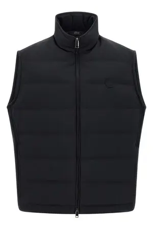 Brioni Technical Fabric And Cashmere Blend Vest