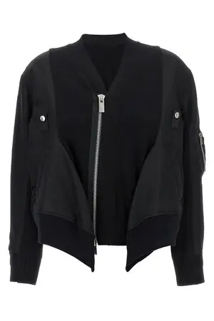 Sacai Nylon Insert Cardigan