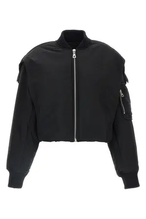 JEAN PAUL GAULTIER Padded Nylon Hooded Bomber Jacket