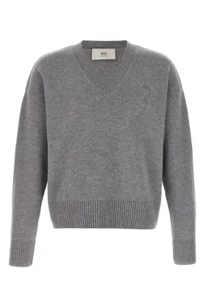 AMI Paris Puff Logo Patch Sweater